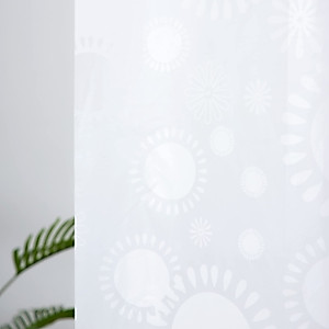 RAY STAR Plastic PEVA Shower Curtain Liner with Hooks, Sun Pattern Stall Vinyl Shower Liner Waterproof Bathroom Decor 70X72 Inch (Signature Delivery)