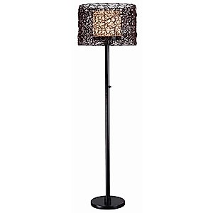 Kenroy Home 32220BRZ Tanglewood Standing Outdoor Floor Lamp, Bronze