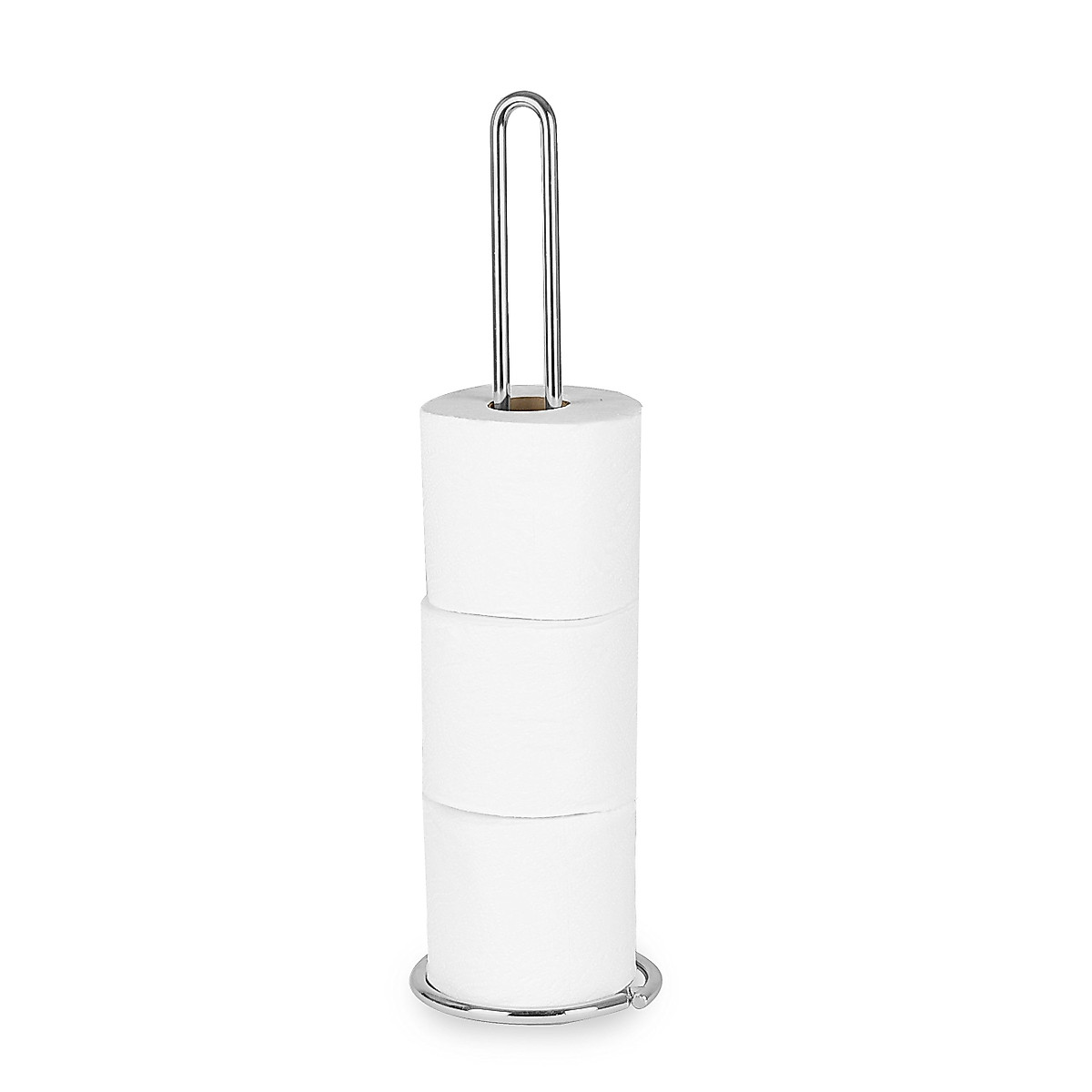 Spectrum Diversified Rounded Paper Roll Holder Chrome Toilet Tissue Reserve