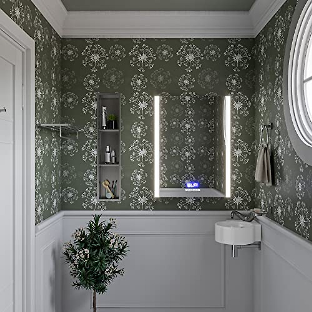 ALFI brand AB9509-BN Matching Bathroom Accessory Set (6 Piece), Brushed Nickel