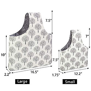 Teamoy Knitting Tote Bag, Travel Project Wrist Bag for Knitting Needles(14inches), Yarn and Crochet Supplies, Lightweight, Perfect Size for Knitting on The Go (Large, Tree)