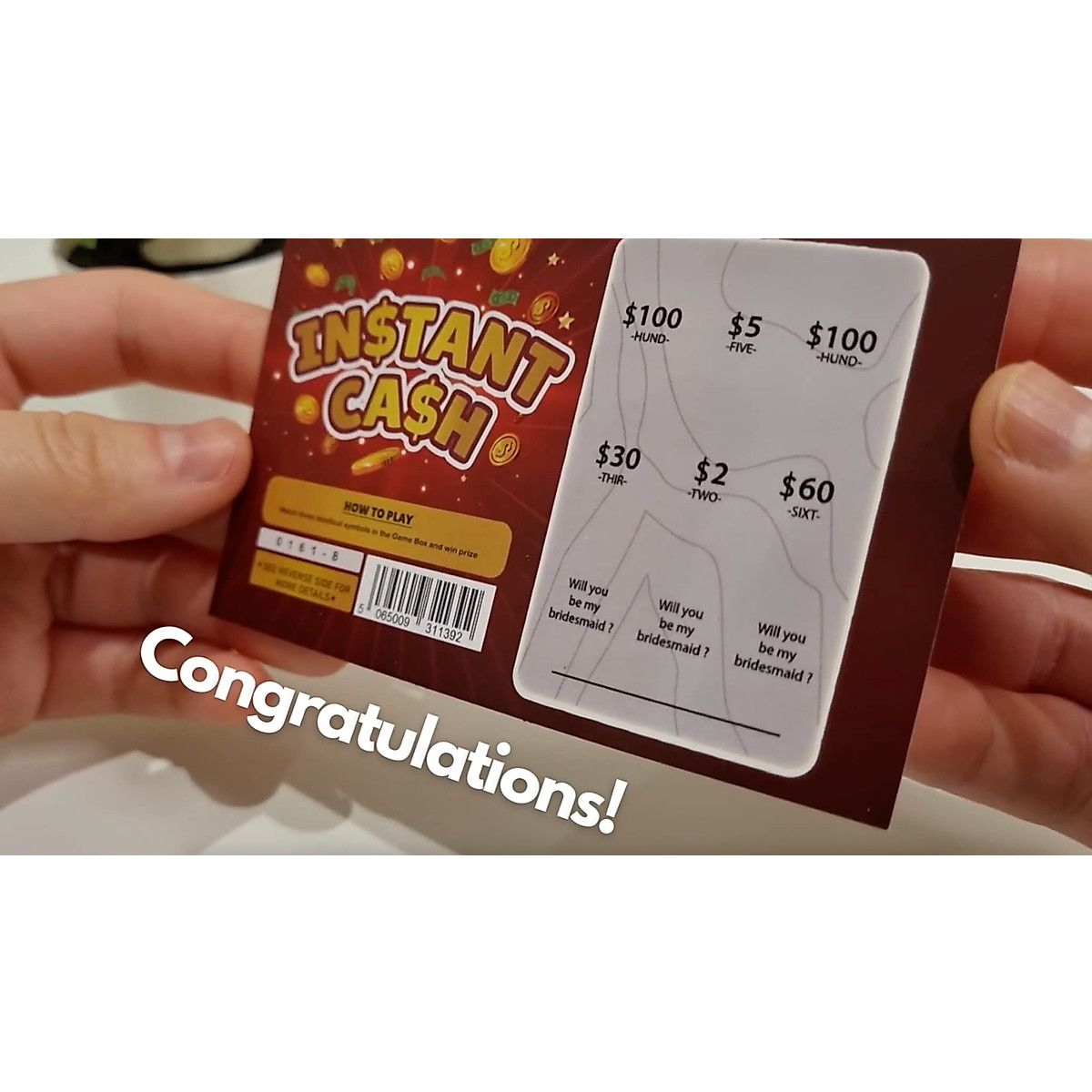 Cappstan UK 6 Pack Bridesmaid Proposal Scratch Off Cards | Bridesmaid Proposal Gifts Ideas | Will You be My Bridesmaid ? | Maid of Honor | Surprise Your Friends & Family in This Exciting Way