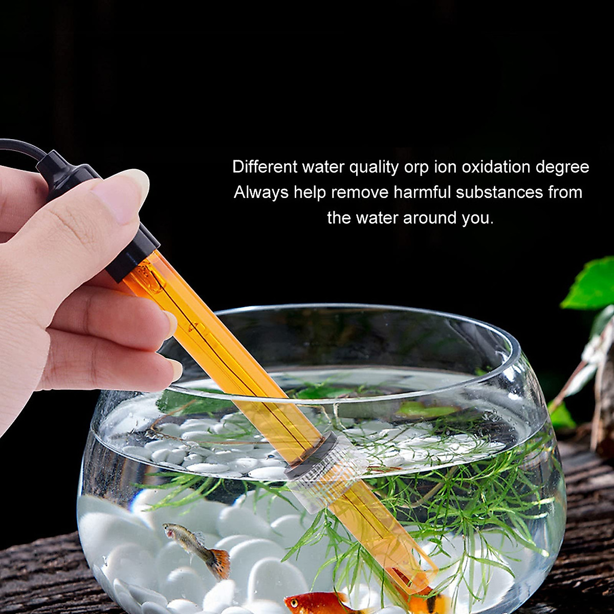 Electrode Probe, 1999mV ORP Replacement Prob, Good Electrical Conductivity, Suitable for ORP Instruments Controllers with BNC Connectors.