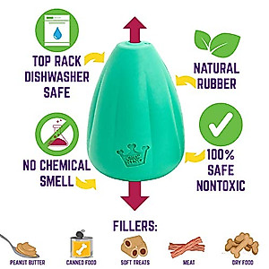 Chew King Premium Treat Dog Toy, L, Extremely Durable Natural Rubber Toy, Pack of 2, All Breed Sizes