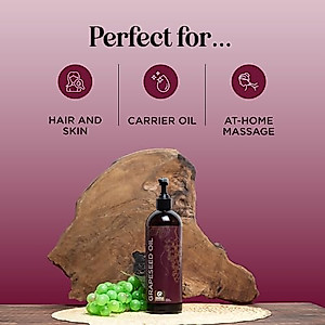 Pure Grapeseed Oil for Skin Care - Cold Pressed Grape Seed Oil Liquid for Skin with Moisturizing Carrier Oil for Essential Oils Mixing - Natural Vitamin E Anti Aging Body Oil for Dry Skin and Hair