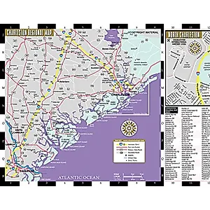 Streetwise Charleston Map - Laminated City Center Street Map of Charleston, South Carolina (Michelin Streetwise Maps)