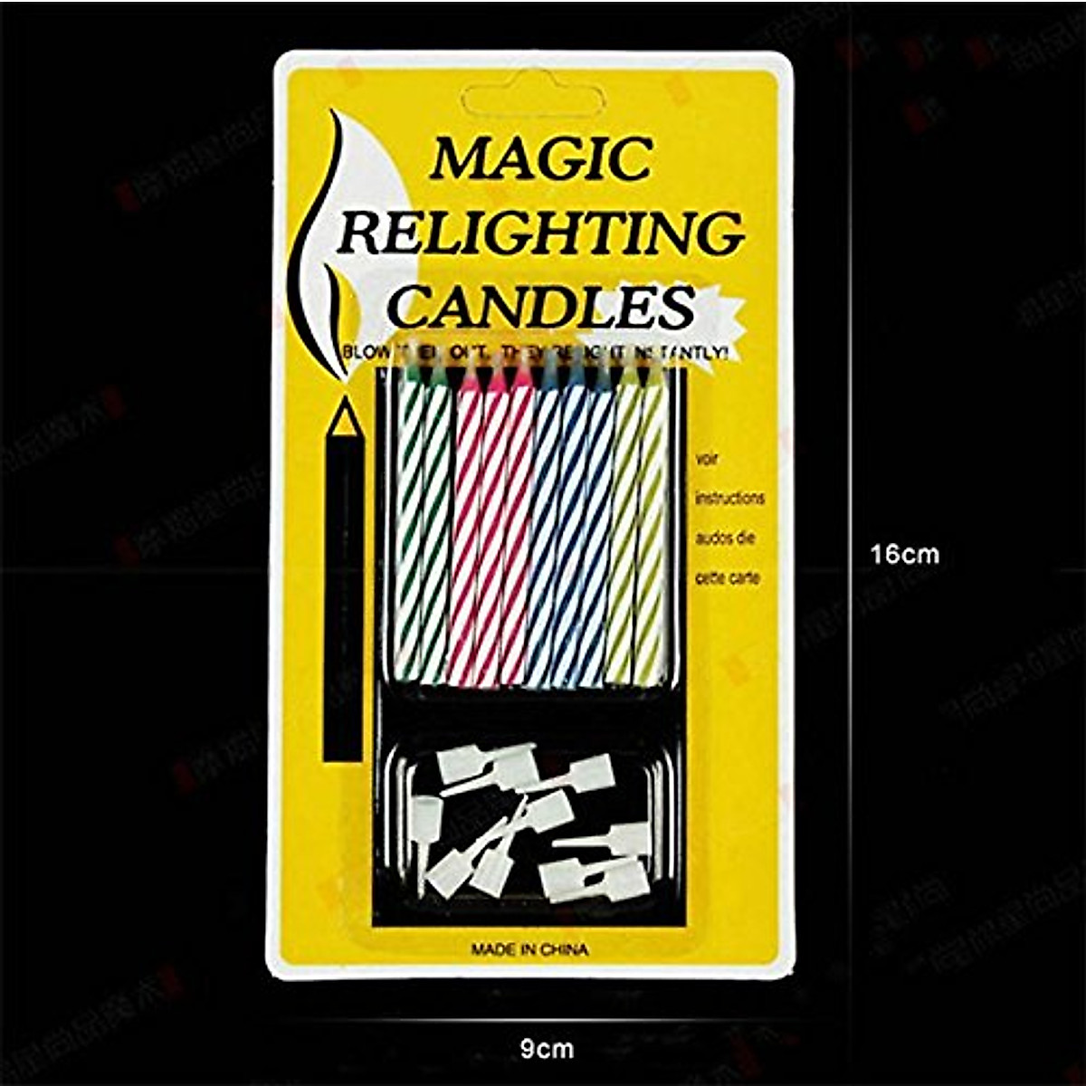 20pcs Funny Magic Trick Relighting Candle Birthday Cake Decors Party Joke Xmas Gift