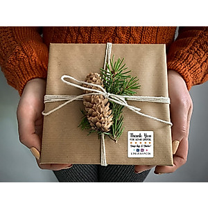 Thank You for Your Order Cute Small Shop Stickers, Online Retailers Small Business Small Shop Thank You Stickers Gift Bags Packages Envelopes Labels, 500 Labels Per Roll