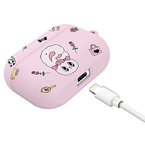 Esther Bunny Compatible with AirPods Pro Case Key Holder Hard PC Shell Strap Hole Cover - Esther Bunny Item