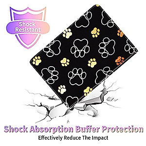 Case for New iPad Mini 6 2021 (6th Generation), Multi-Angle View Adjustable Stand Auto Wake/Slee for iPad Mini 6th Gen 8.3 Inch,Cute Dog Paw Prints