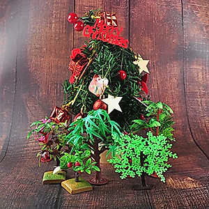 NWFashion 25PCS 3-5 INCH Model Scenery Landscape Rainforest Trees,Cake Topper Decorations