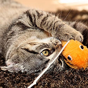 Cat Activity Center- Interactive Play Area Station for Cats, Kittens with Fleece Mat, Hanging Toys, Foldable Design for Exercise, Napping by PETMAKER