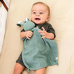 Mikito Organic Cotton Baby Muslin Lovey Bunny - Oeko-TEX & GOTS Certified - Security Blanket & Perfect Loveys for Babies - Unisex New Baby Gift for Ultimate Comfort & Peaceful Dreams