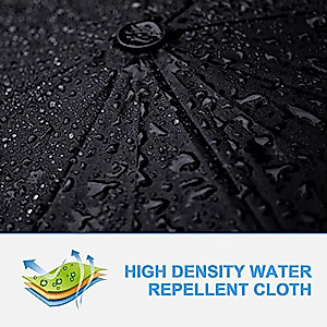 Travel Umbrella Automatic Open & Close Strong Steel Shaft LED Flashlight Handle Safety Reflective Frame Compact Folding Reverse Umbrella Windproof and Waterproof Earth and Flower Print