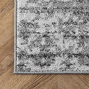 nuLOOM Deedra Modern Abstract Runner Rug, 2' 5" x 9' 5", Grey