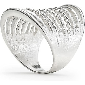 Joolala Sterling Silver Women’s Ring – 925 Silver Rings for Women – Elegant and Stylish Design – Various Models – Gorgeous Oxidized Finish – Ideal Promise Ring, Anniversary (9)