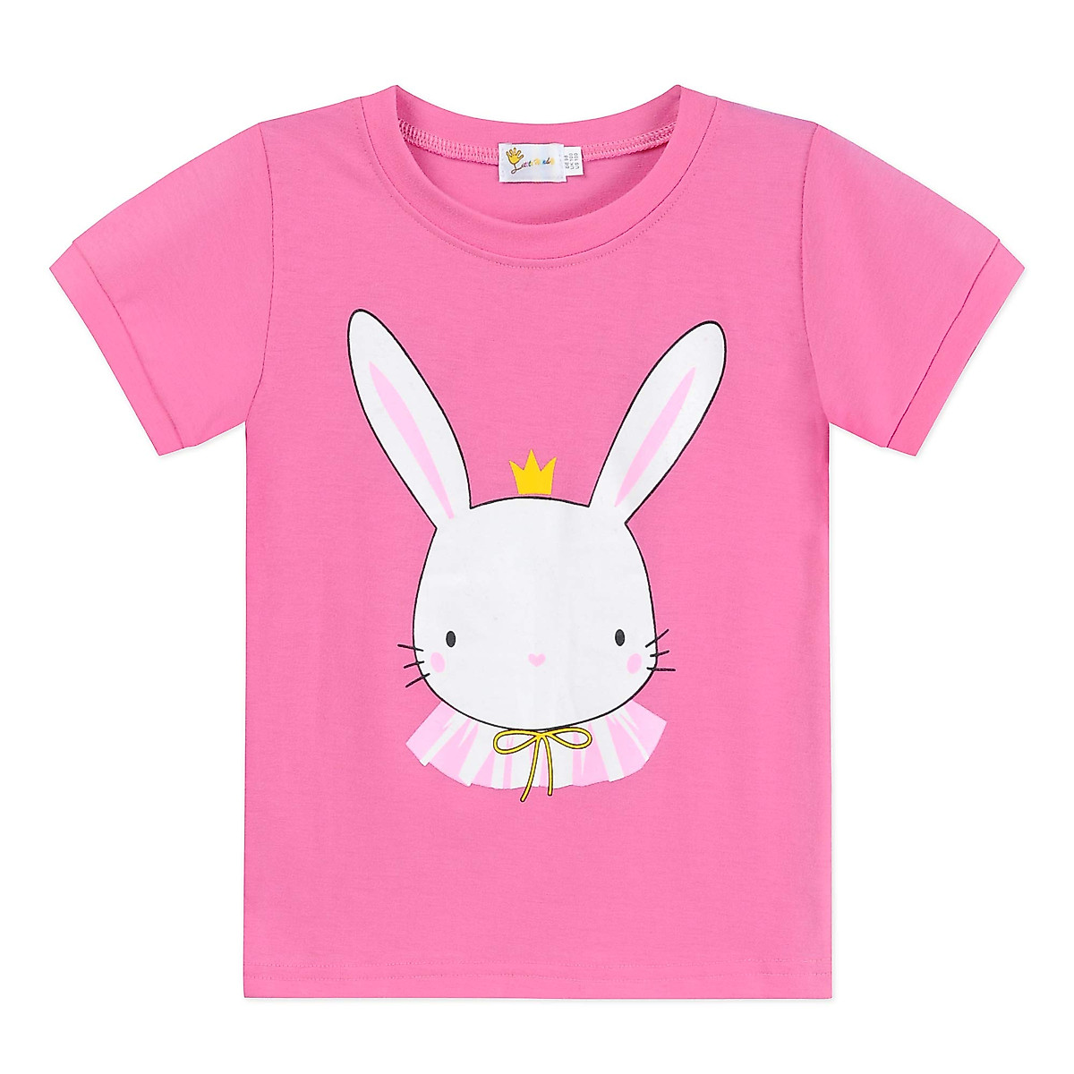 Little Girls Pajama Cute Rabbit Pjs Cotton Summer Short Sets Toddler Pjs Clothes Size 4t 5t