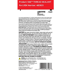 Loctite 483631 592 Thread Sealant, 6-Mililiter Tube