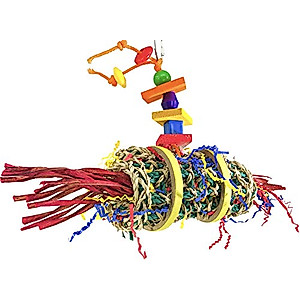 00687 Firecracker Jr. Bird Toy Parrot cage Toys Cages Foraging Cockatiel Conure