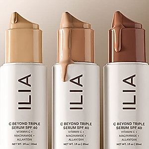 ILIA - C Beyond Triple Serum SPF 40 | Non-Toxic, Cruelty-Free, Clean Beauty (Translucent Tone 1)