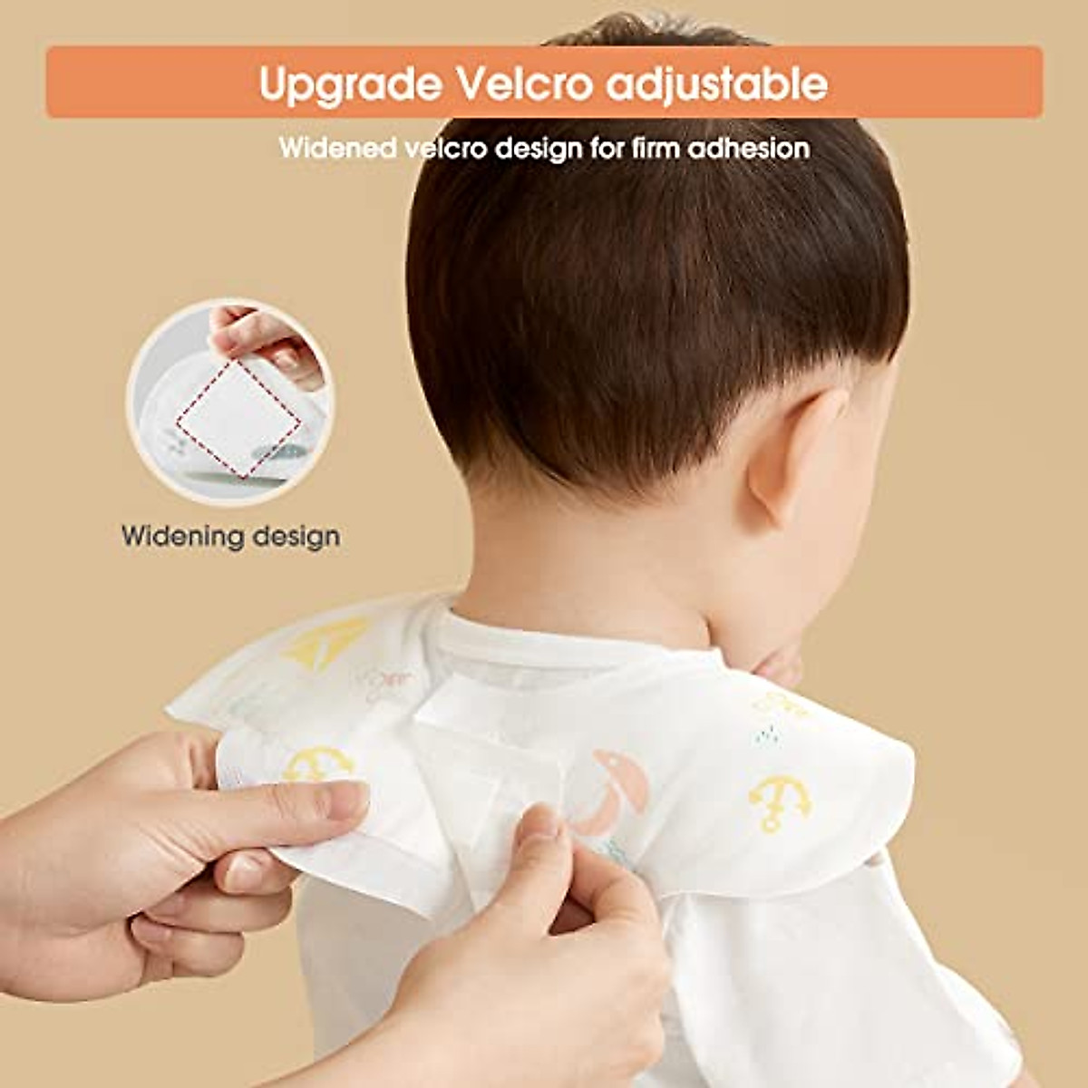 SEEDNUR Baby Disposable Drooling Bibs 360°Rotate Bibs For Teething And Drooling,Unisex Baby Bibs 20pcs(Boat)