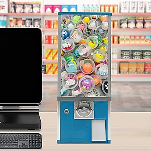 CNCEST 10.24 * 10.24 * 25.2in Vending Machine,Candy Vending Machine with Keys-Cash Box Capacity:700-800 Coins,for Retail Stores/Amusement Parks/Hypermarkets (Yellow)