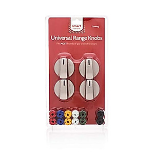 Smart Choice Range Knob Kit, Fits Most, Stainless Steel - KNOBKIT4S