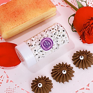 Candy Eyes for Decorating Edible Small Candy Eyes Eyeballs Halloween Sprinkles for Cake Cupcakes Toppers Cookies Baking Decoratings Christmas (7mm Eyes)