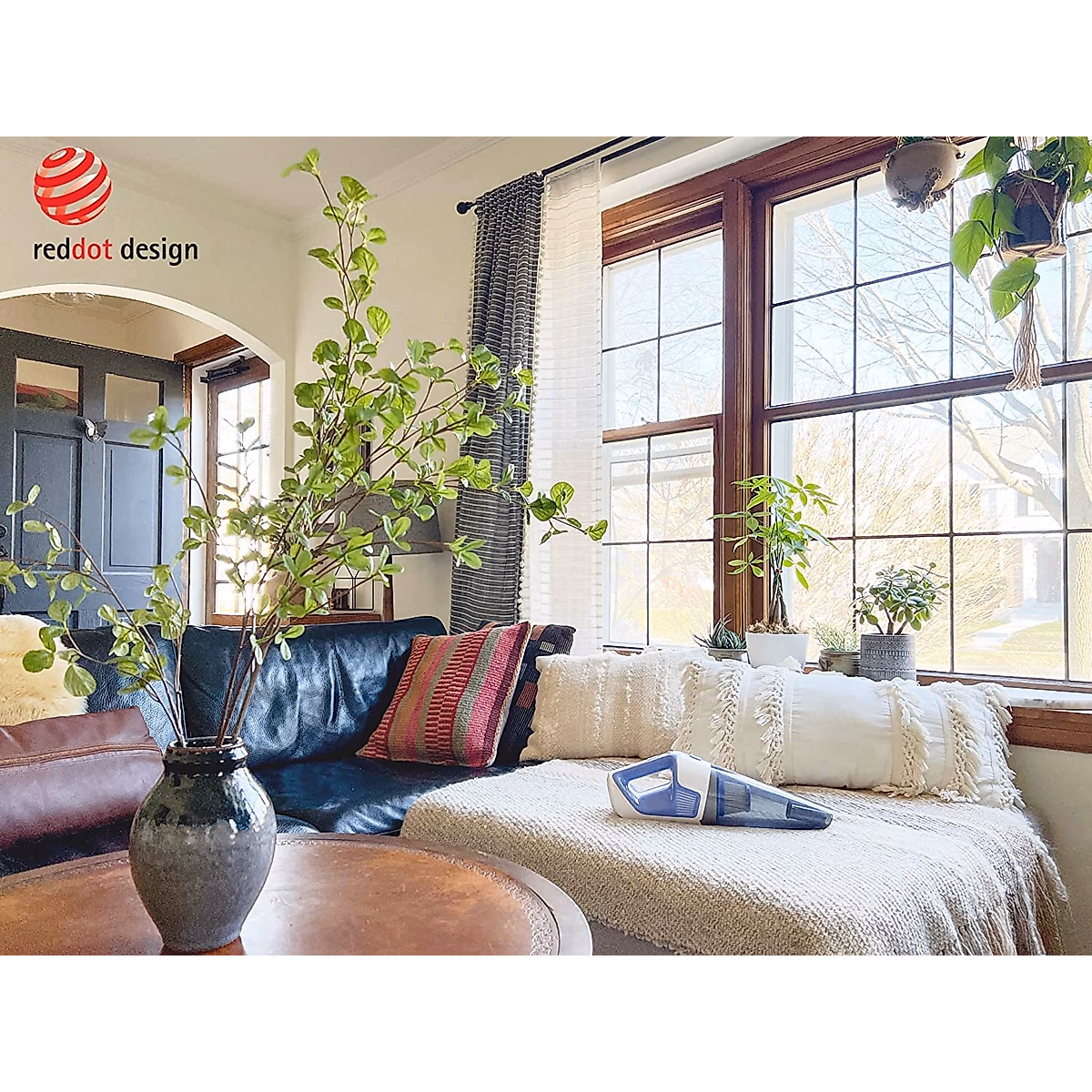 GOGOING® Handheld Vacuum Cordless - Strong Suction [9000Pa] - Rechargeable Held Held Vacuum, Portable Mini Hand Vacuum with Large Dirt Bowl, 3 Versatile Attachments & Cleaning Brush (DW189)