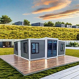Insulated Expandable Steel Storage Shed Mobile Home Prefab Tent House Prefabricated Structure