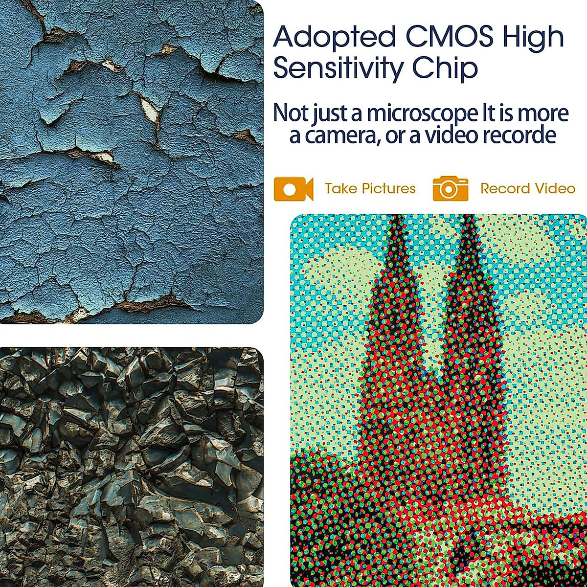 Wireless Digital Microscope 50-1000X Magnification,1080P HD Handheld Mini WiFi USB Microscope Camera with 8 Adjustable LED Endoscope, Compatible with iPhone/Android/Mac/Windows for Kids Adults