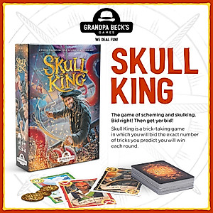 Grandpa Beck's Games Skull King - The Ultimate Pirate Trick Taking Card Game | from The Creators of Cover Your Assets | 2-8 Players Ages 8+