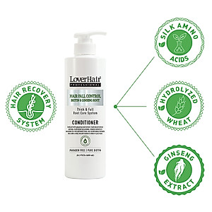 Combo LoverHair Professional Hair Fall Control Shampoo & Conditioner 600ml - 20.3 fl.oz