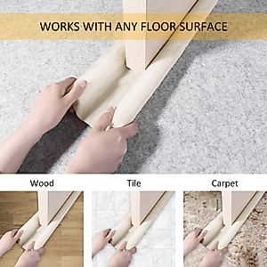 SWISSELITE 36 Inch Door Draft Blocker,Under Door Draft Stopper for Bottom of Doors,Sound Proof Reduce Noise Stopper