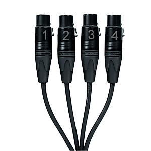 Sound Tools CAT Tails FX - Female XLR Breakout 4 Lines of XLR Analog Audio, AES3, DMX or COM