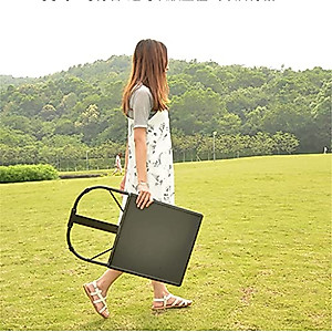 WYKDD Folding Laptop Table Black with Adjustable Height and Tilt Angle Portable Gaming Computer Desk Tablet Stand Tray