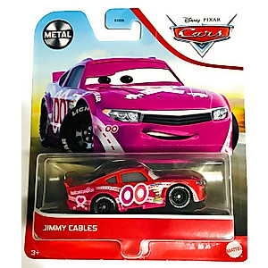 Disney Cars Toys Jimmy Cables, Miniature, Collectible Racecar Automobile Toys Based on Cars Movies, for Kids Age 3 and Older, Multicolor