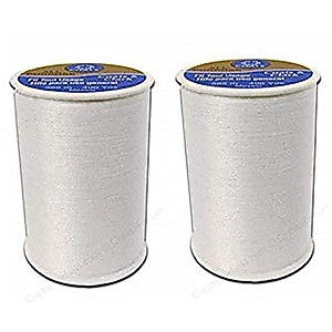 Coats & Clark All Purpose Thread 400 Yards White (One Spool of Yarn) (2 Pack)