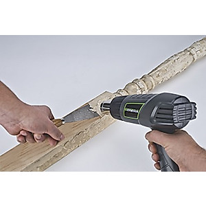 Genesis GHG1500A Dual Temperature Heat Gun Kit With Fast Heat High And Low Settings 572F/1000F, Air Reduction Nozzle, Reflector Nozzle, And Two Deflector Nozzles with 2 Year Warranty
