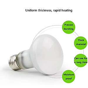 MD Lighting MaoTopCom 100W Basking Spot Heat Lamp Bulbs(2 Pack), 110V Reptile Mercury Vapor Bulbs Soft White Poly Sand Light Dome Bulb for Reptile and Amphibian Use, as Tortoise Lizard