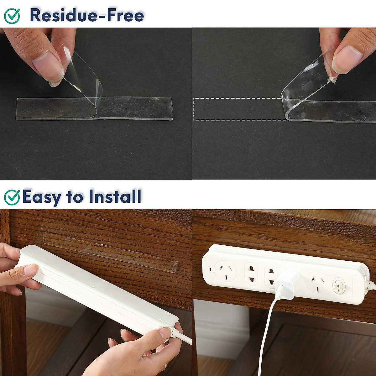 Mr. Pen- Double Sided Tape, 0.7 Inch, Transparent, Double Sided Tape for Walls, Double Sided Adhesive Tape, Mounting Tape, Adhesive Tape, Two Sided Tape, Double Stick Tape, Double Face Tape