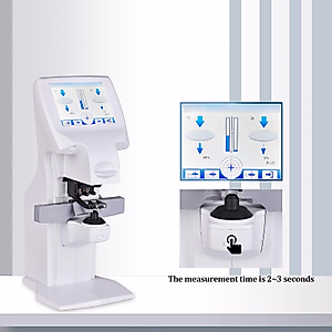 Auto Lensmeter Lensometer Focimeter, Touch Screen Optical Optometry Machine Lens Degree Meter Optical Focimeter Lensometer Measure Device