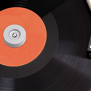 45 Record Adapter for Turntable RPM Record Player for 7 Inch Vinyl Record Players Turntables Solid Aluminum Dome (Silver)