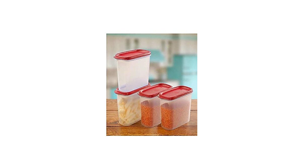 Tupperware Smart Saver #2 – 4 Airtight Containers for Kitchen Organization