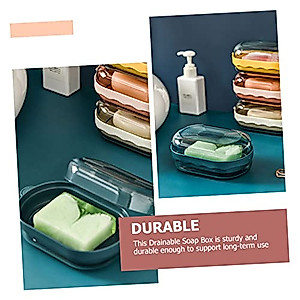 Alipis 6 Pcs Box soap Dish with lid bar soap case Shampoo bar Holder bar soap Container bar Travel soap Container soap Tray Soap Dish Holder with Cover Student