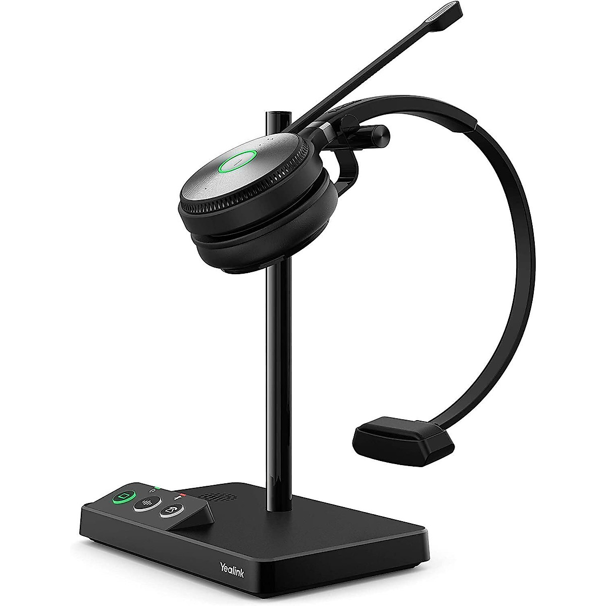 Yealink WH62 Mono Teams Wireless Noise Canceling Headset - Connects and Works with USB Enabled Desk Phones, Computers and Softphones. Headset Includes a 500ft Wireless Range + Intelligent Mute