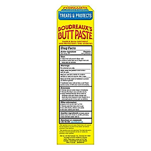 Boudreaux's Butt Paste Original Diaper Rash Cream, Ointment for Baby, 4 oz Tube, 3 Pack