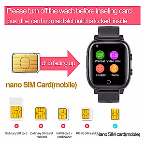 cjc 4G Kids Smartwatch with GPS Tracker,Smart Watch w Camera for Kids,2 Way Voice & Video Call SOS Alert Smartphone Cell Phone Smart Watch,4-15 Years Boys Girls Children Birthday, Black