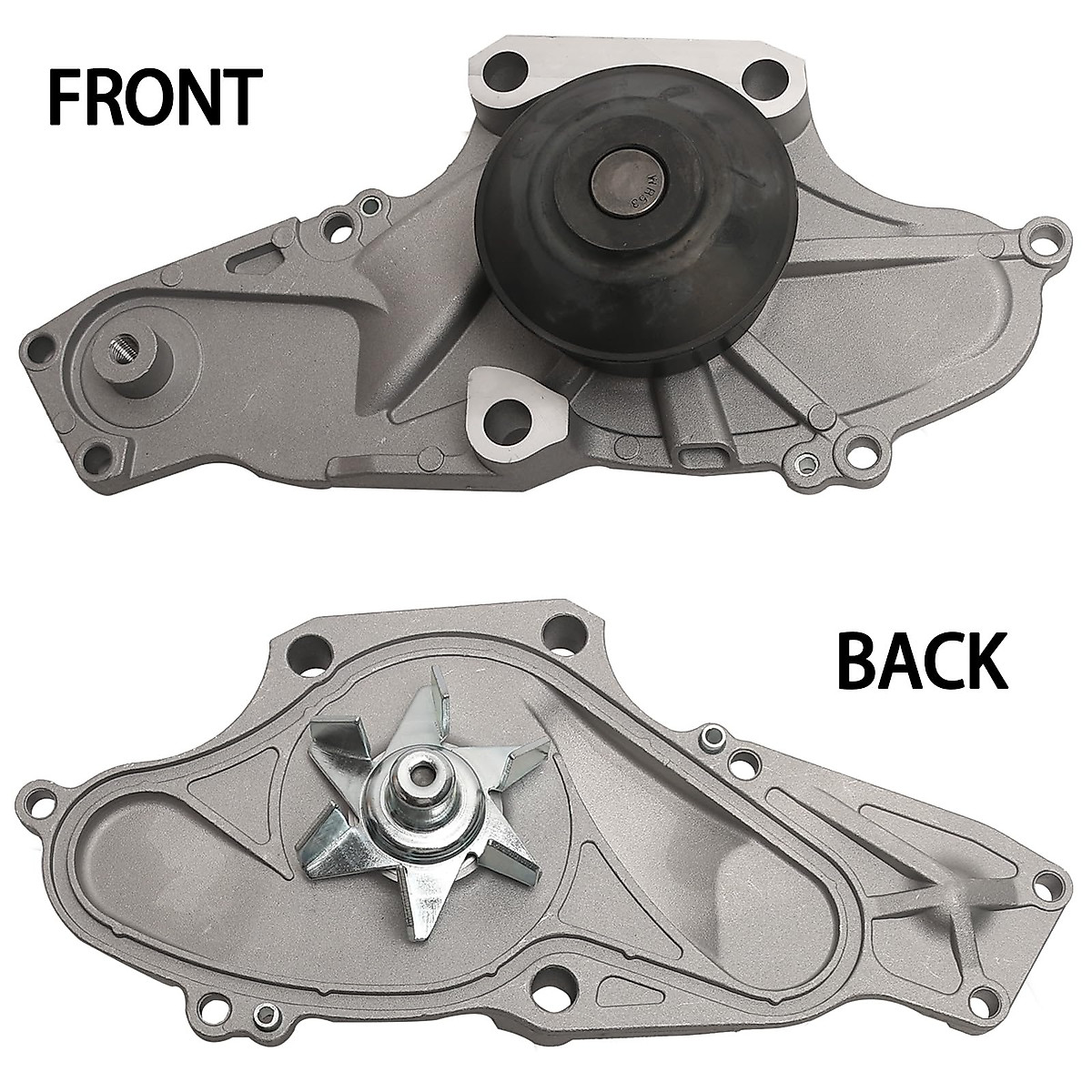 TKH-002 Engine Timing Belt Kit w/Water Pump+Harmonic Balancer Socket(19 mm) & Crankshaft Crank Pulley Wrench Holder (50mm), for Honda Accord Pilot Ridgeline, for Acura RL TL, TCKWP329, 19200-RDV-J01