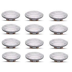 PAR36 LED 8 Watt Light Bulb Outdoor Garden Landscape Lighting Low Voltage 12V AC DC AR111 G53 Underwater Industrial Waterproof IP65 Flood Lamp 6000k Day White 12 Volt Swimming Pool Lights Value 12Pack